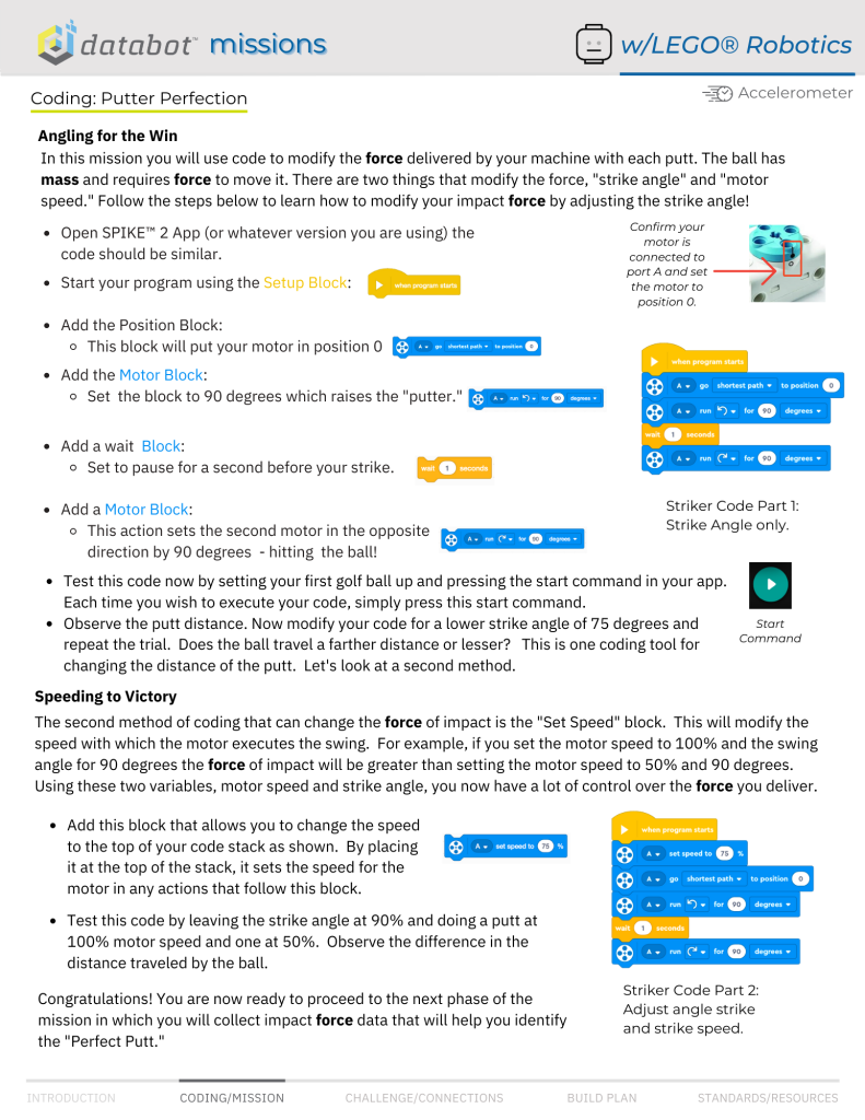Missions with LEGO® Robotics Bundle - databot