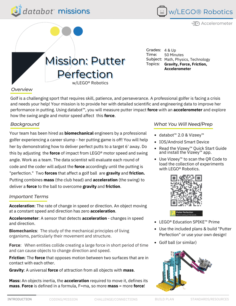 Missions with LEGO® Robotics Bundle - databot